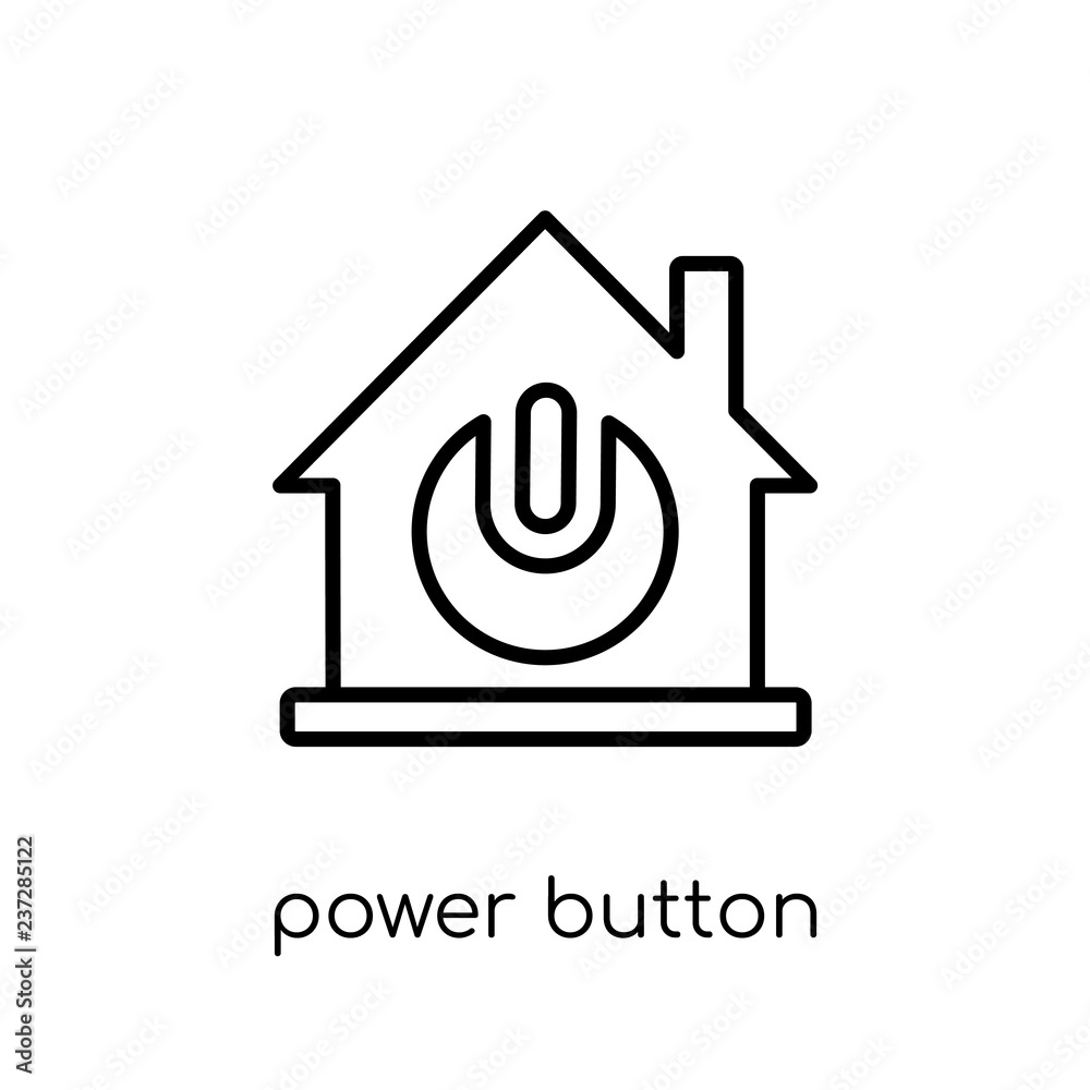 Power Button Icon Flat