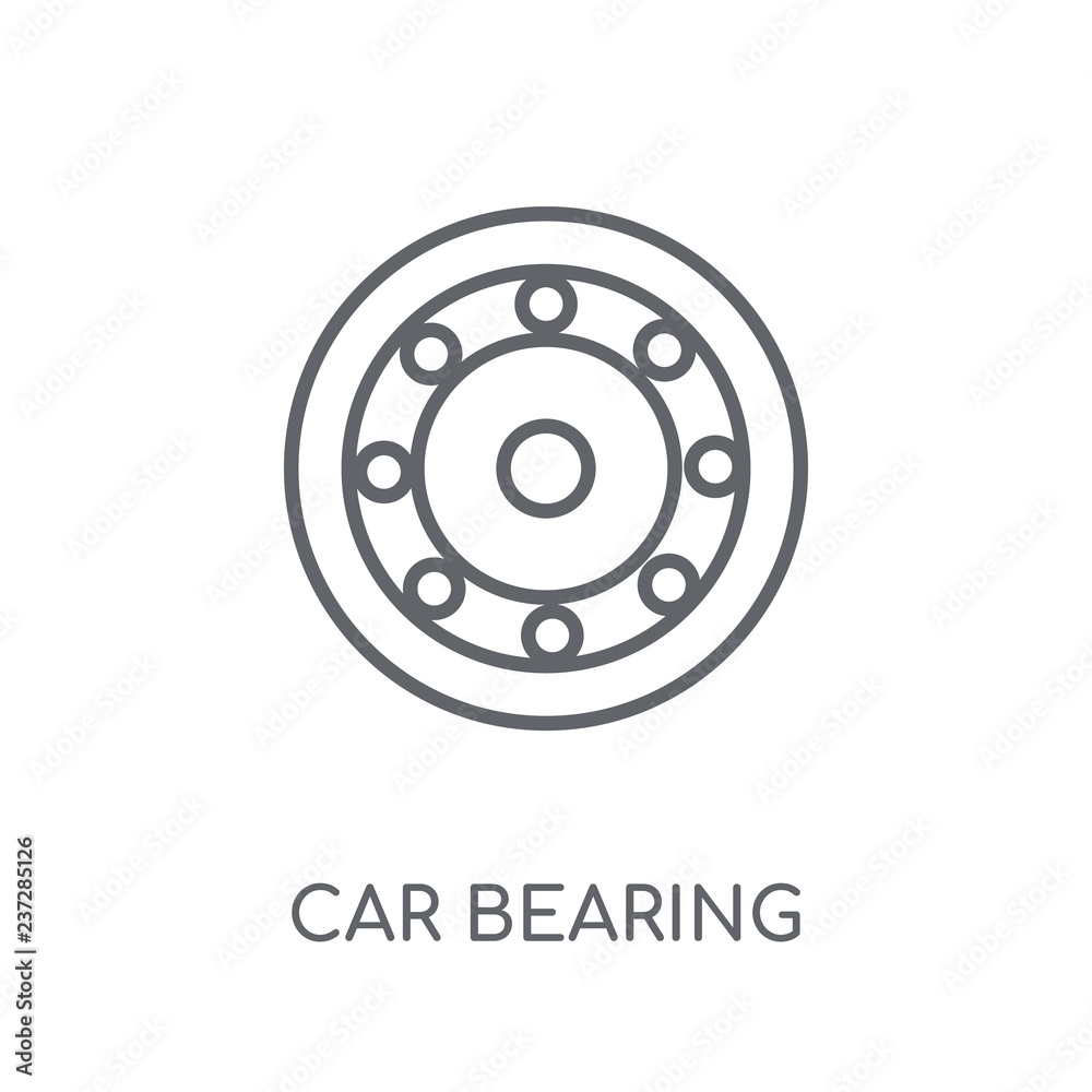 car bearing linear icon. Modern outline car bearing logo concept on ...
