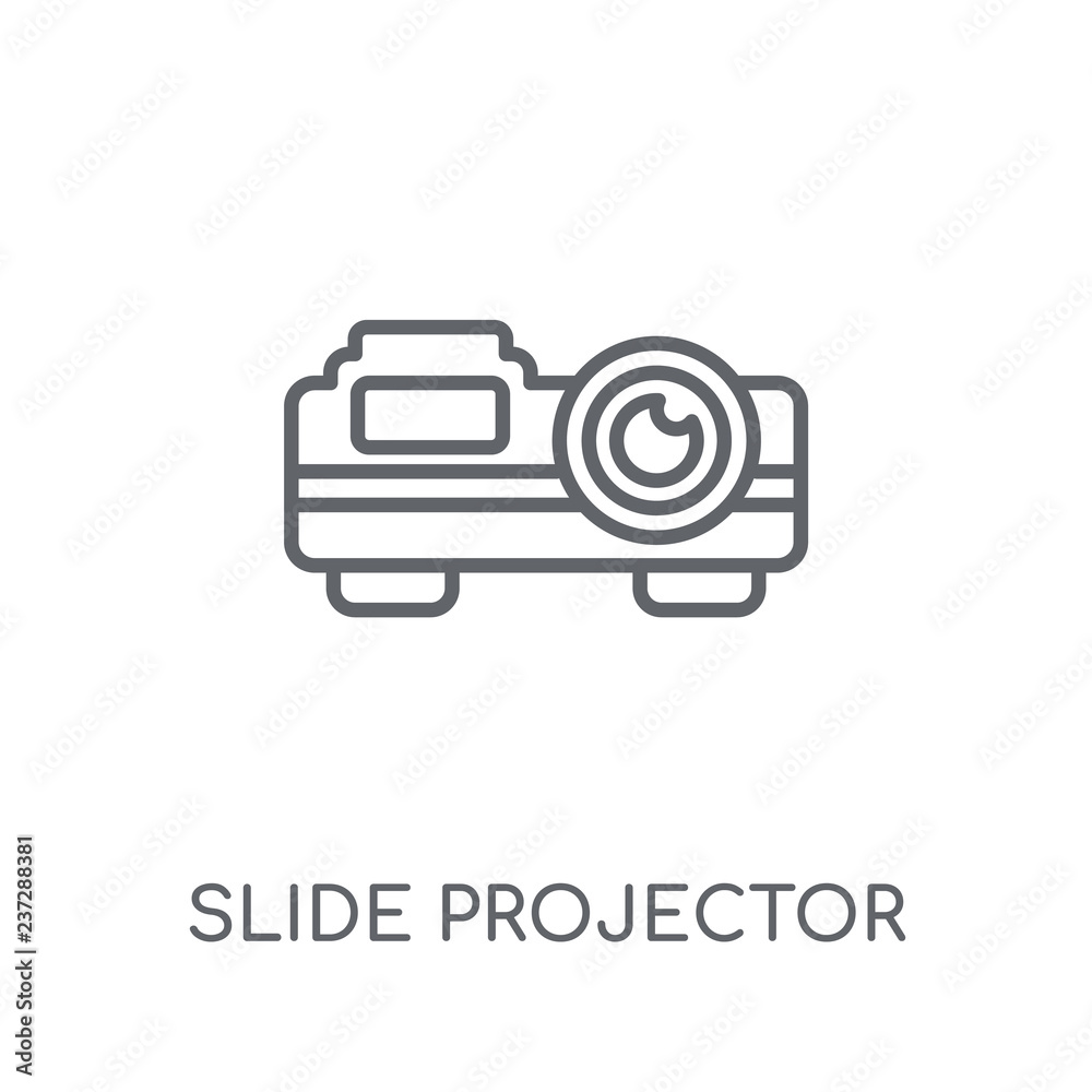 slide projector linear icon. Modern outline slide projector logo ...