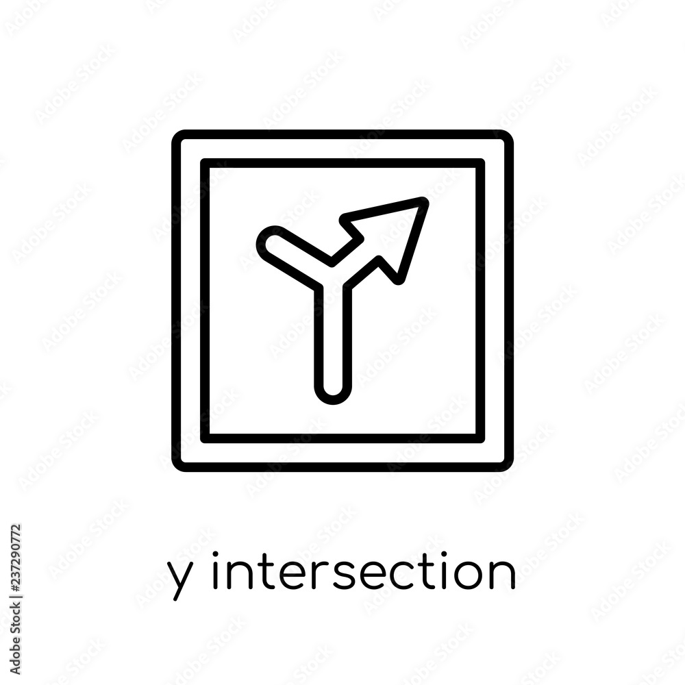 Y Intersection Sign