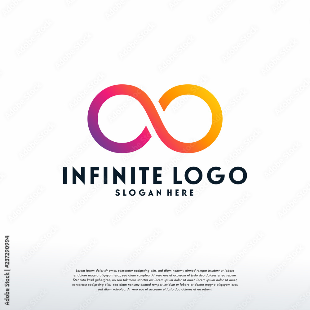 Infinity Logo designs template, Infinite logo symbol vector, Logo ...
