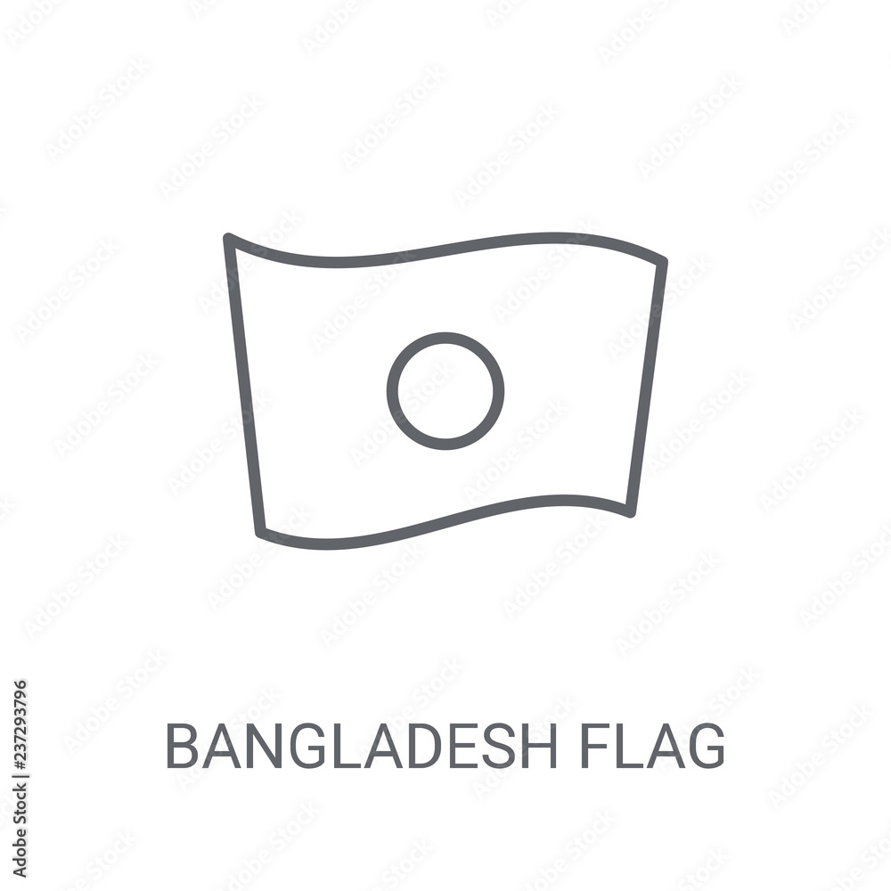 Bangladesh Flag Icon Trendy Bangladesh Flag Logo Concept On White Background From Country Flags