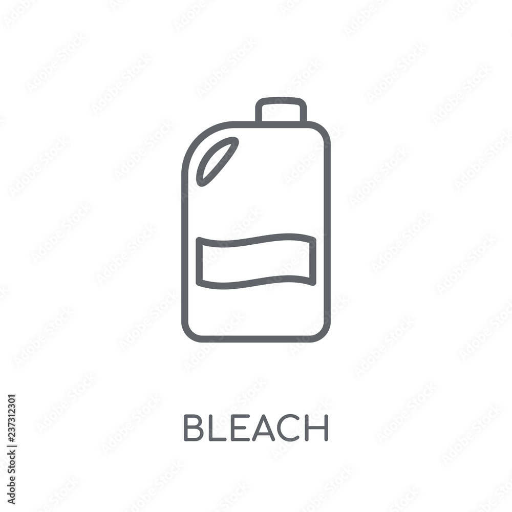 Bleach linear icon. Modern outline Bleach logo concept on white ...