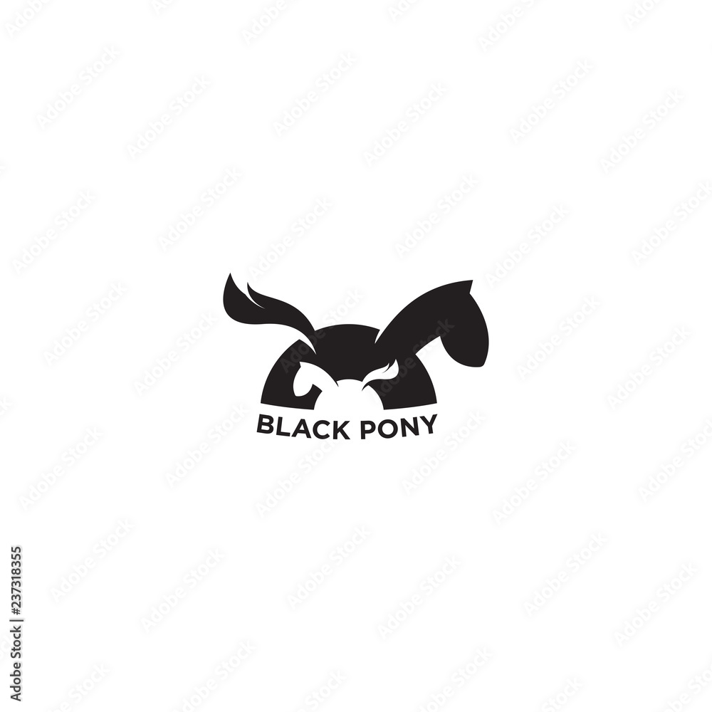 Horse Logo Vector, Pony Logo Vector Stock Vector | Adobe Stock
