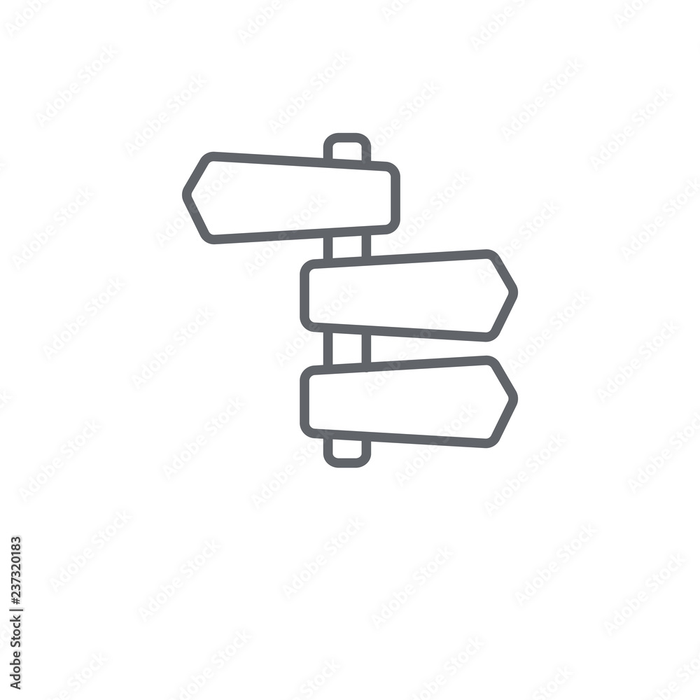 Signage linear icon. Modern outline Signage logo concept on white ...