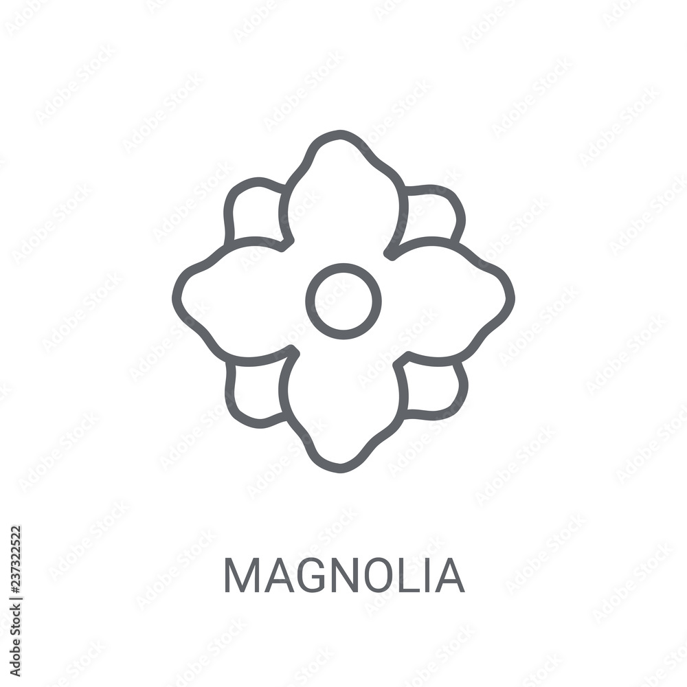 Magnolia icon. Trendy Magnolia logo concept on white background from ...