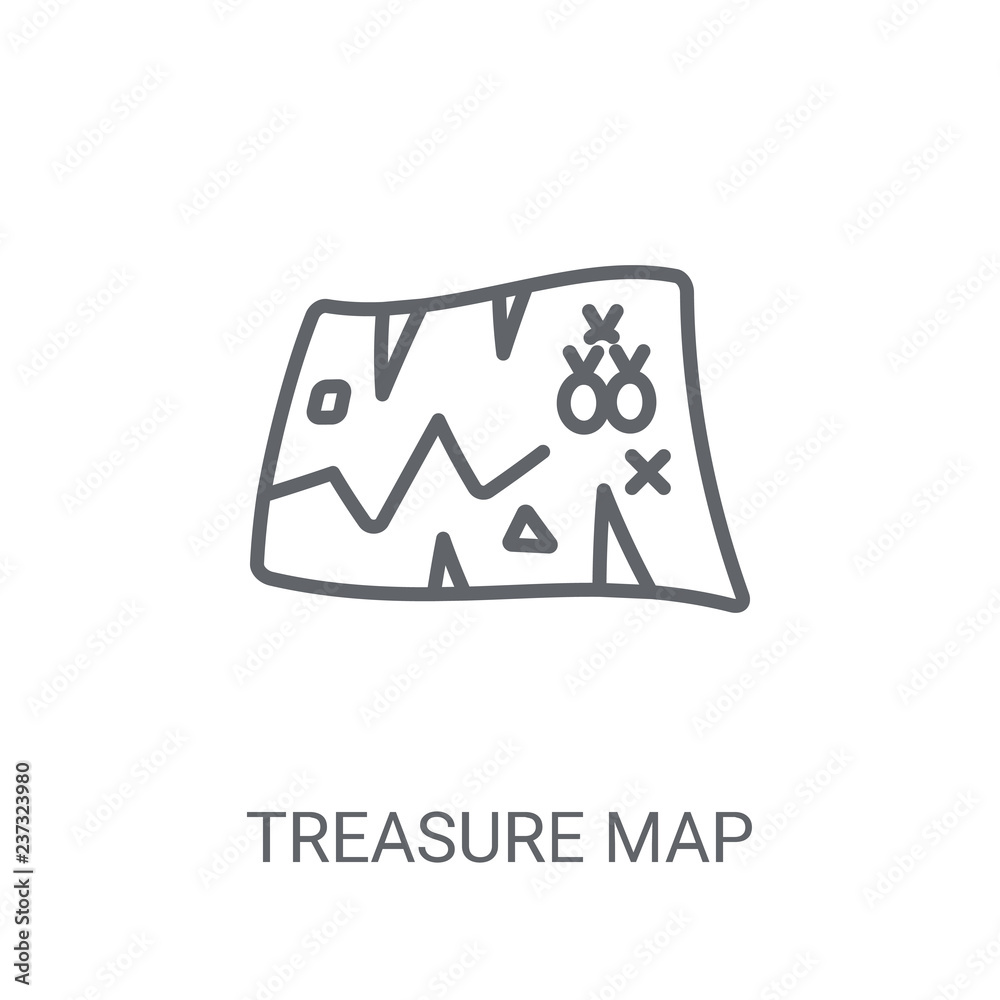 Treasure Map Background Black And White
