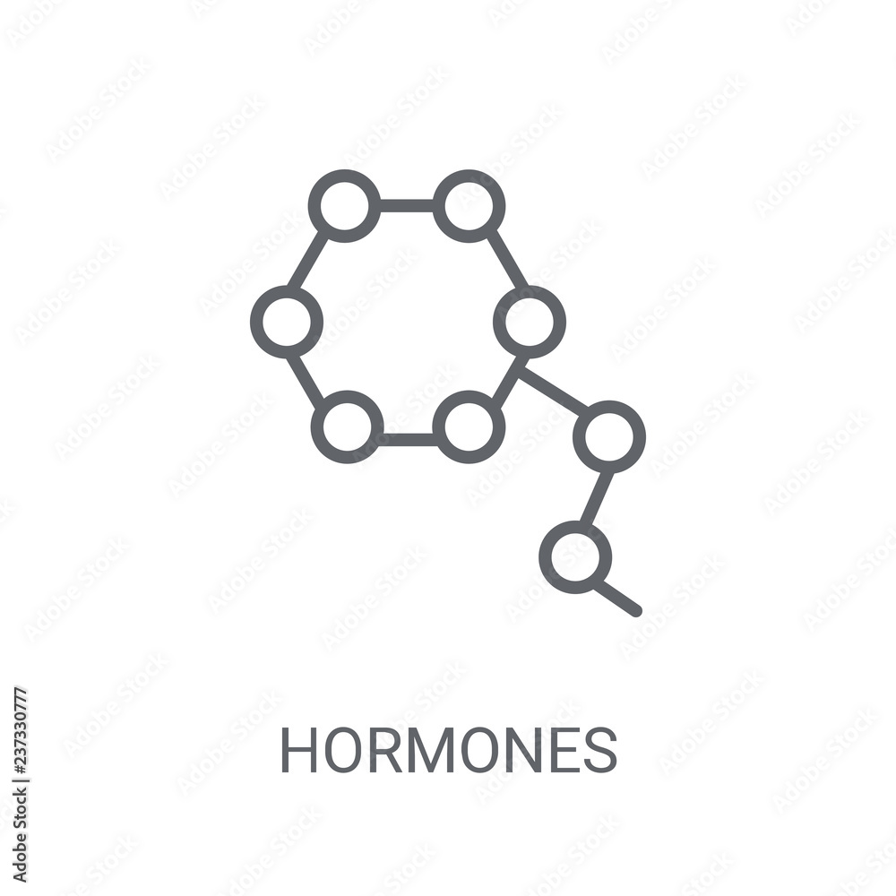 Hormones icon. Trendy Hormones logo concept on white background from ...