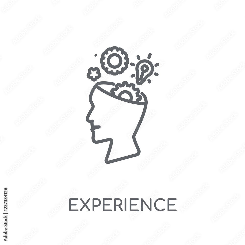 Experience linear icon. Modern outline Experience logo concept on white ...