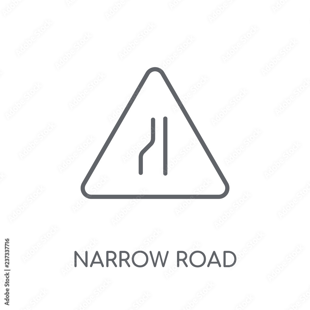 Narrow Road Sign