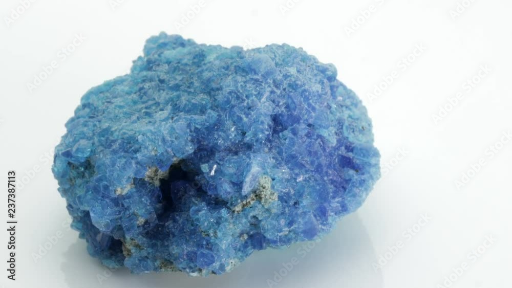 Covellite (covelline): rare blue copper sulfide mineral with the ...