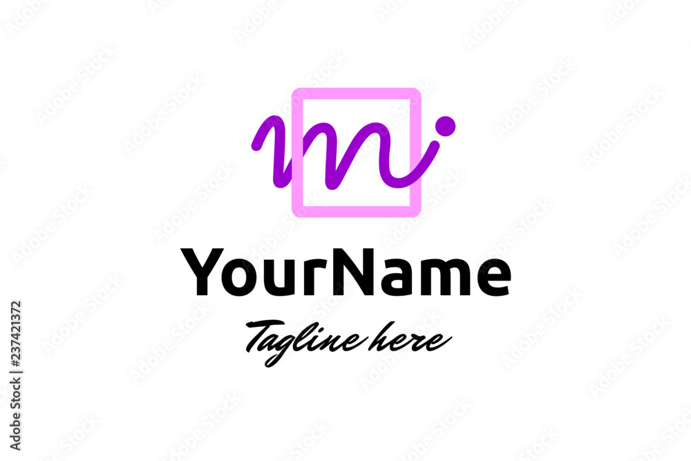 Initial m personal branding logo icon vector template illustration ...