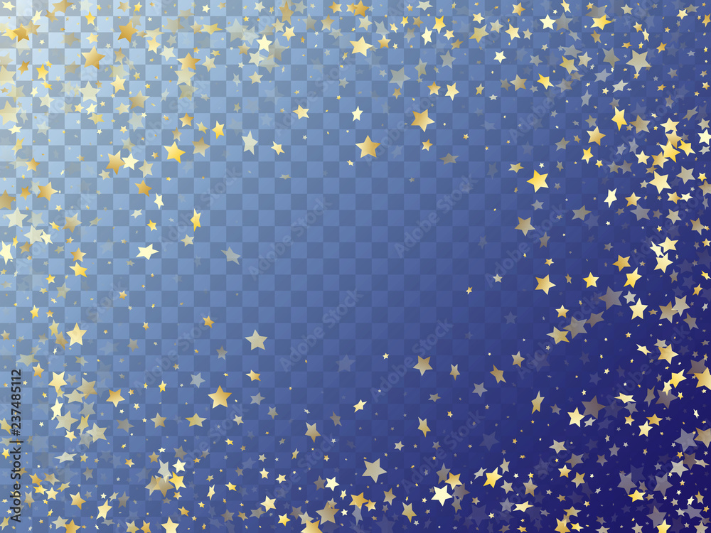 Star shining gold gradient sparkles on transparent background. Stock ...