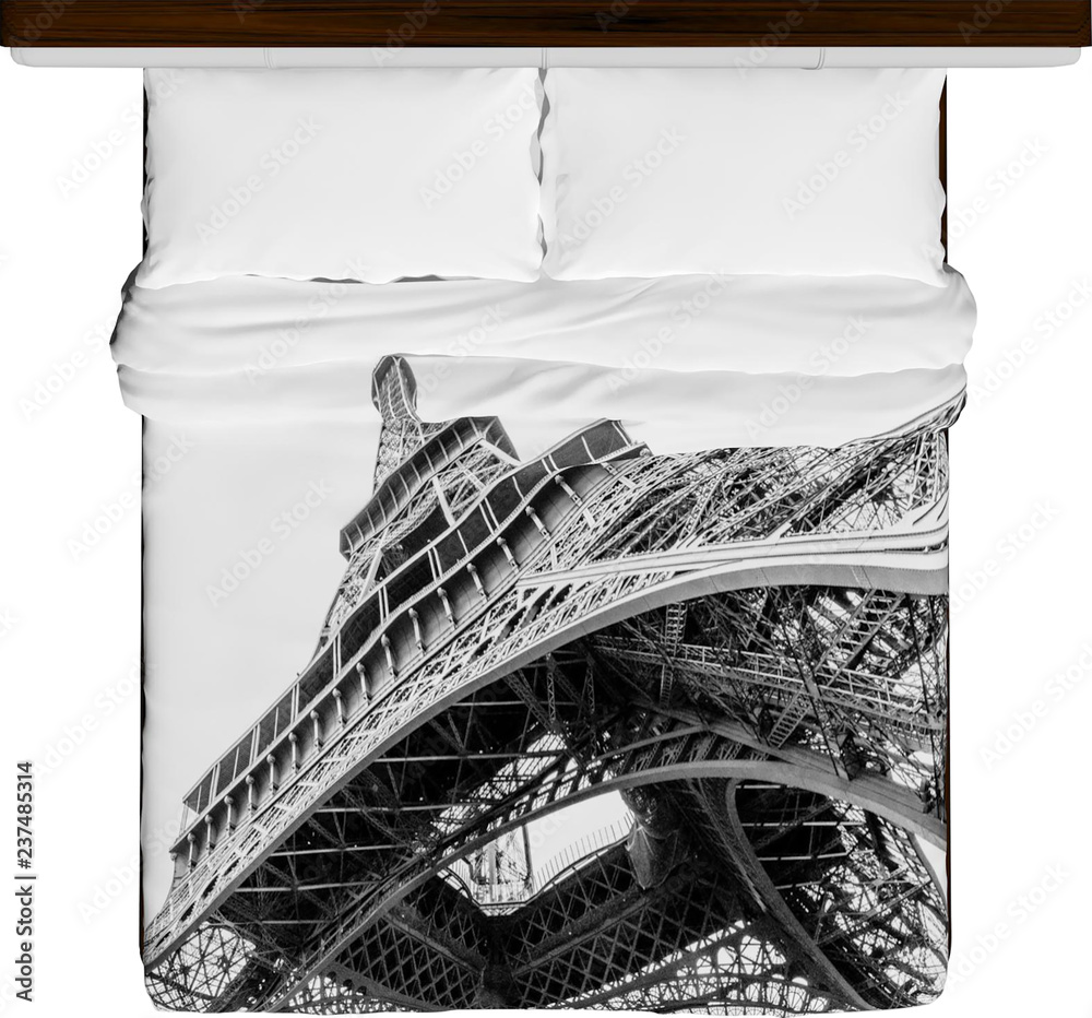 Bed top view / Bed overhead view isolated on white background perfect ...