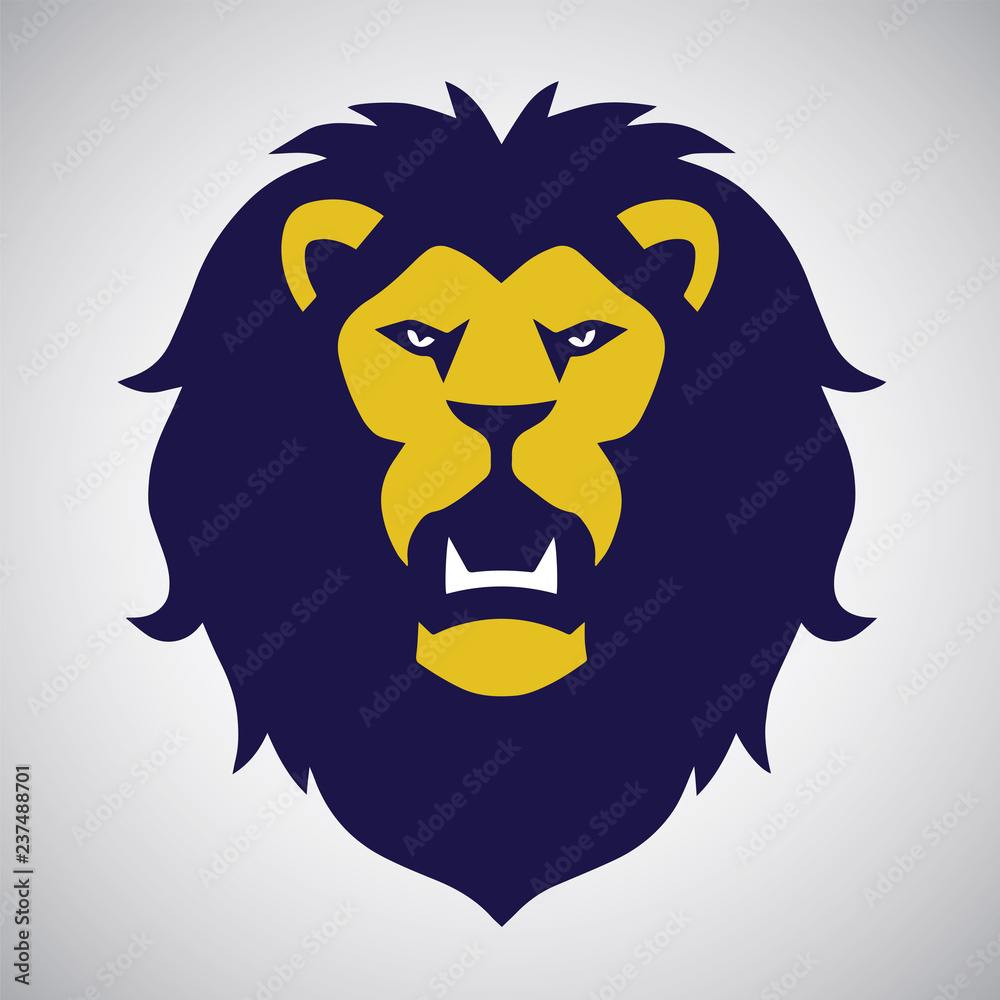 Roaring Lion Logo Vector Stock Vector | Adobe Stock