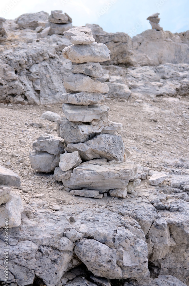Pyramid of stones on the mountainside Stability and Equilibrium Stock ...
