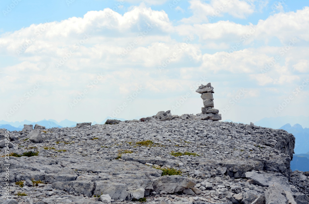 Pyramid of stones on the mountainside Stability and Equilibrium Stock ...