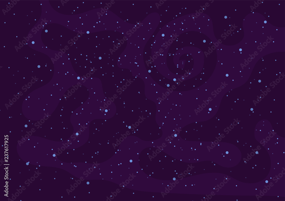 Vector background with space and stars. Vector illustration. Stock ...