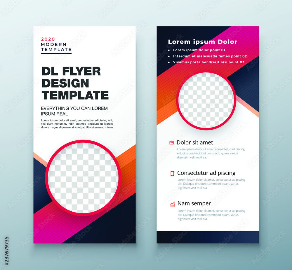 DL flyer design layout. DL Corporate business template for flyer ...
