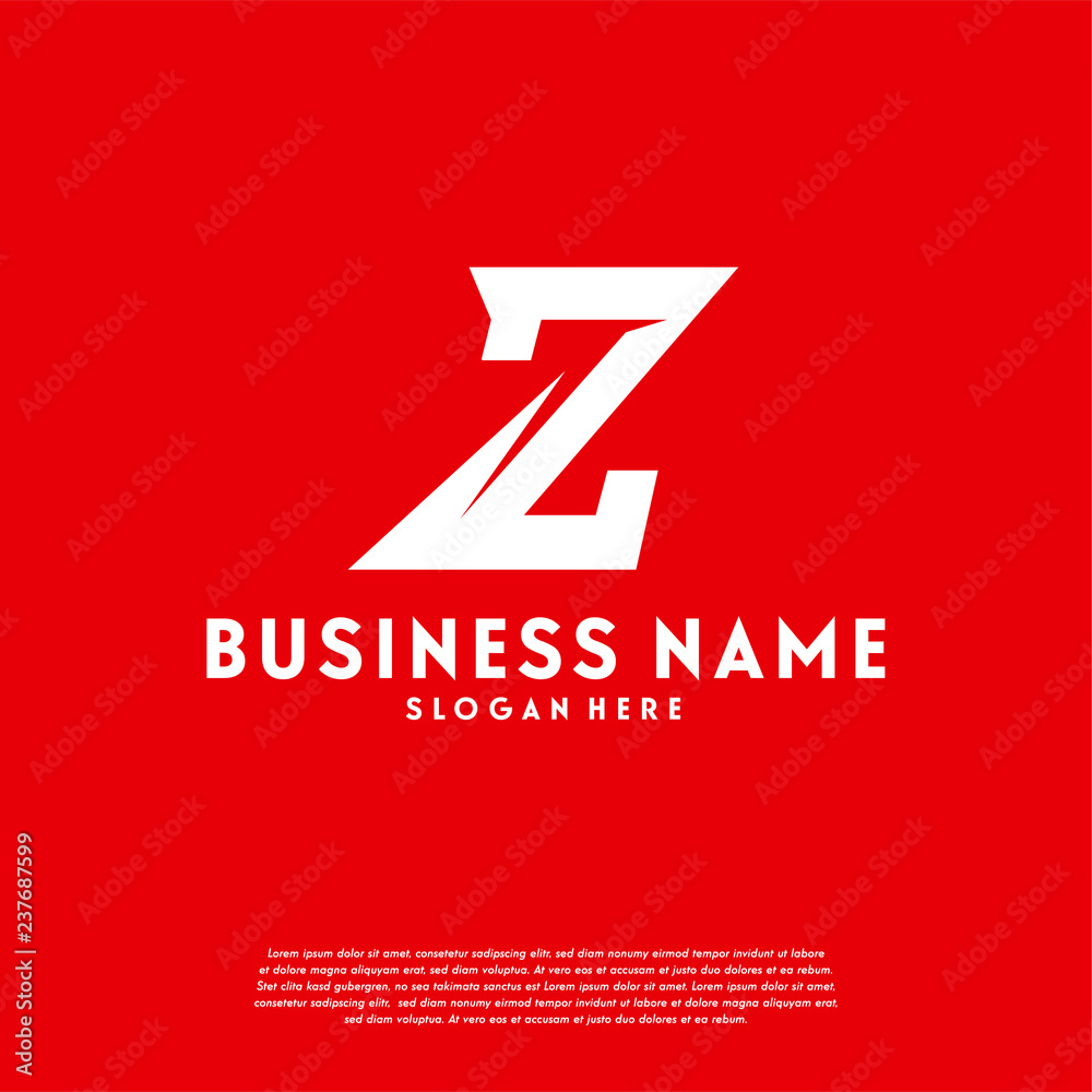 Fast Z initial logo designs template, Z dash logo symbol, logo template ...