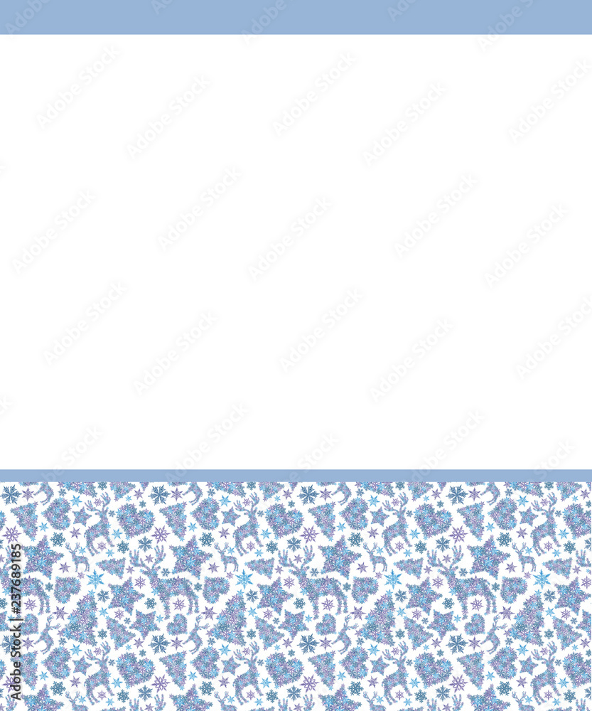 Snowflake and Winter Symbols Template. Christmas, New Year, and Winter ...