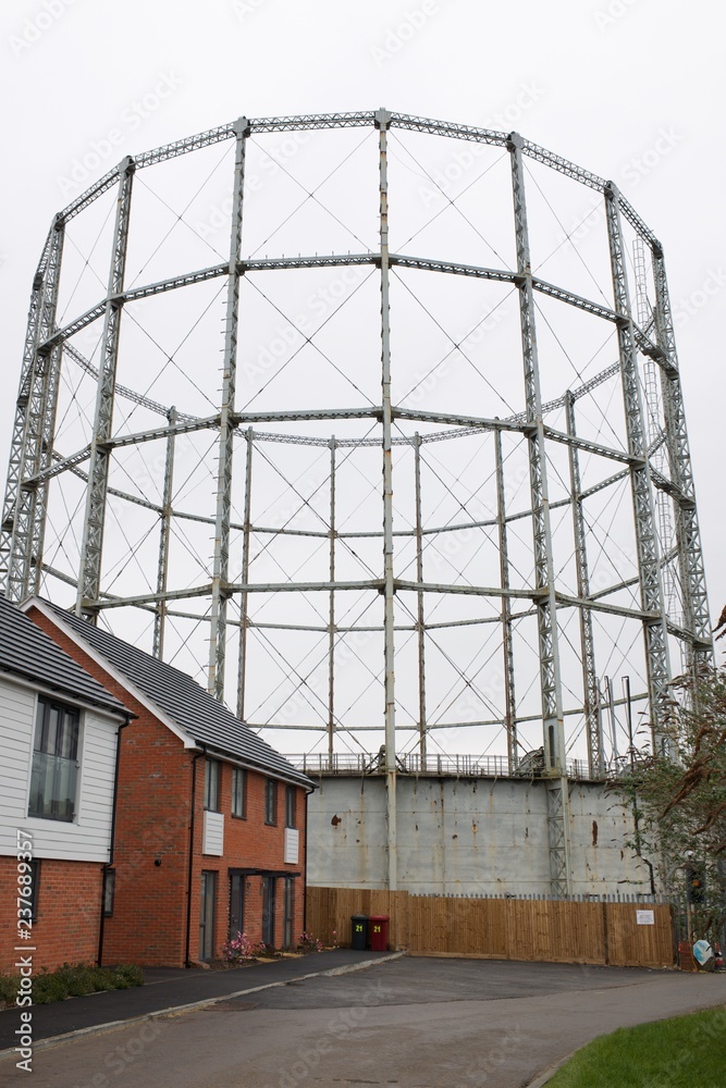 New build housing estate built next door to a major gas storage ...