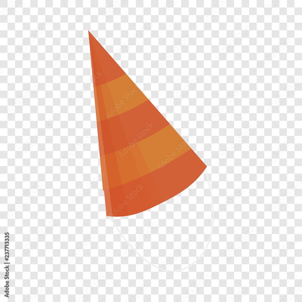 Birthday conical cap icon. Cartoon of birthday conical cap vector icon ...