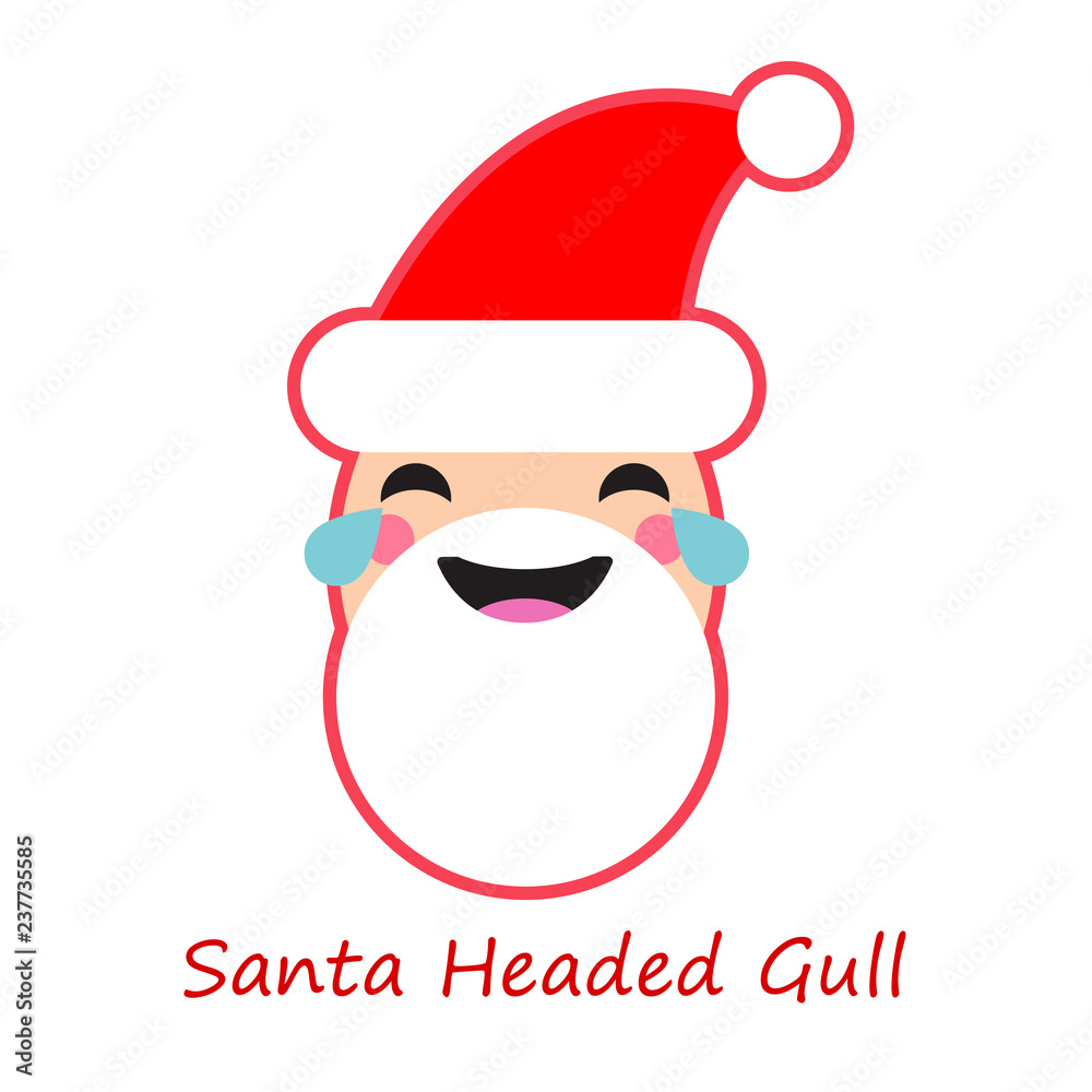 Emotions of Santa Claus. Cute cartoon. Vector illustration. Can be used ...