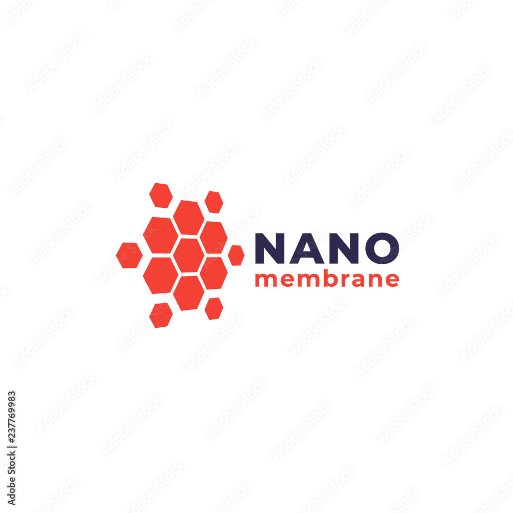 nano materials vector logo Stock Vector | Adobe Stock