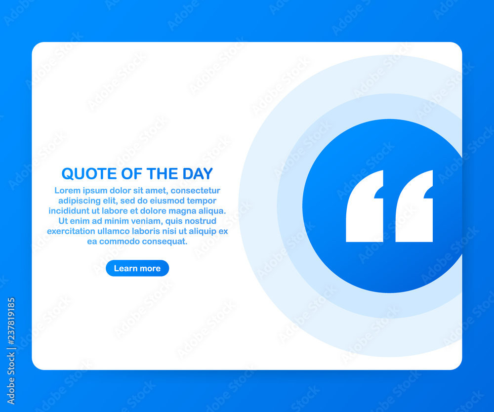 Quote background vector. Creative Modern Material Design Quote template ...