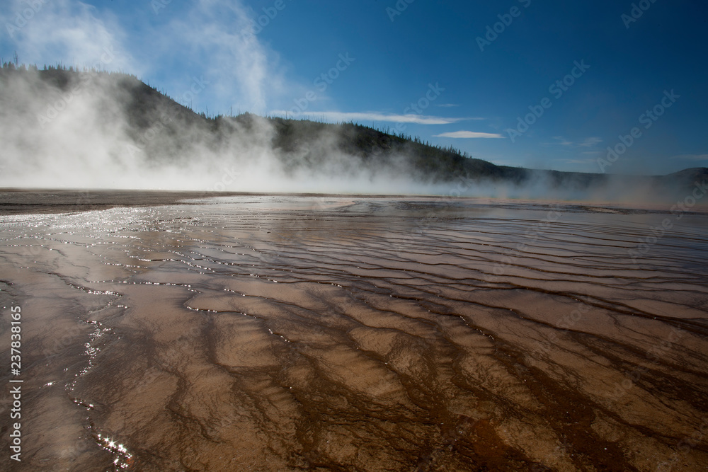 geyser in yellowstone Stock Photo | Adobe Stock