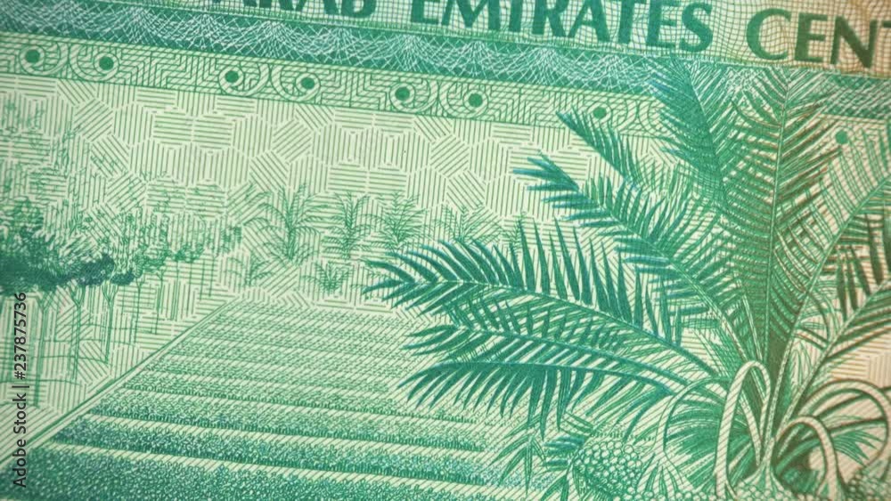 Video „United Arab Emirates ten dirham banknote rotating, UAE Emirati ...