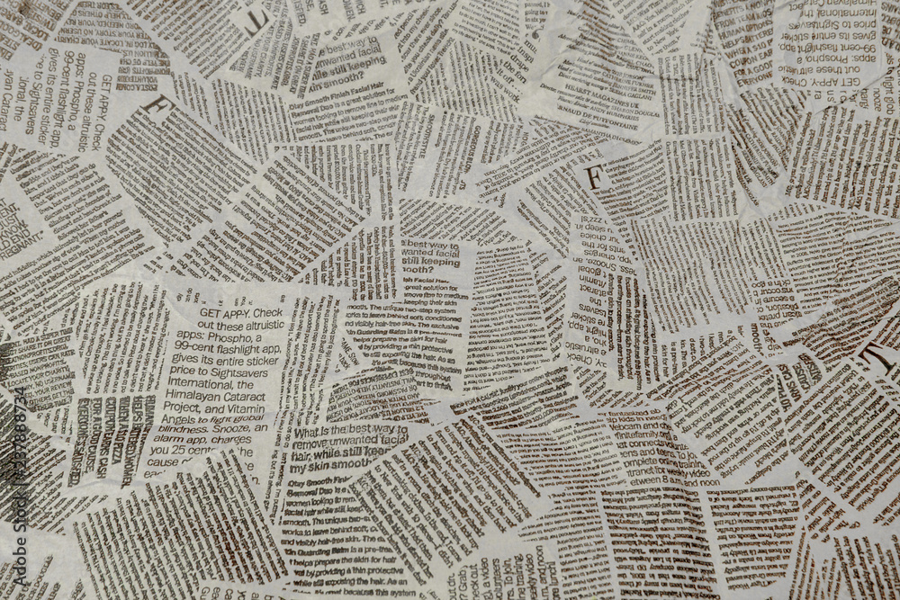 Poster Black And White Repeating Torn Newspaper Background Wall Art Poster Black And White Repeating Torn Newspaper Background Wall Art