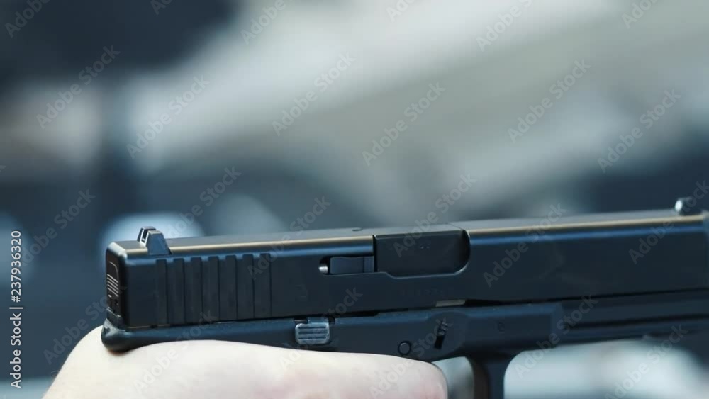 Video Stock Detailed storyboard pistols, firearms, weapons of the first ...