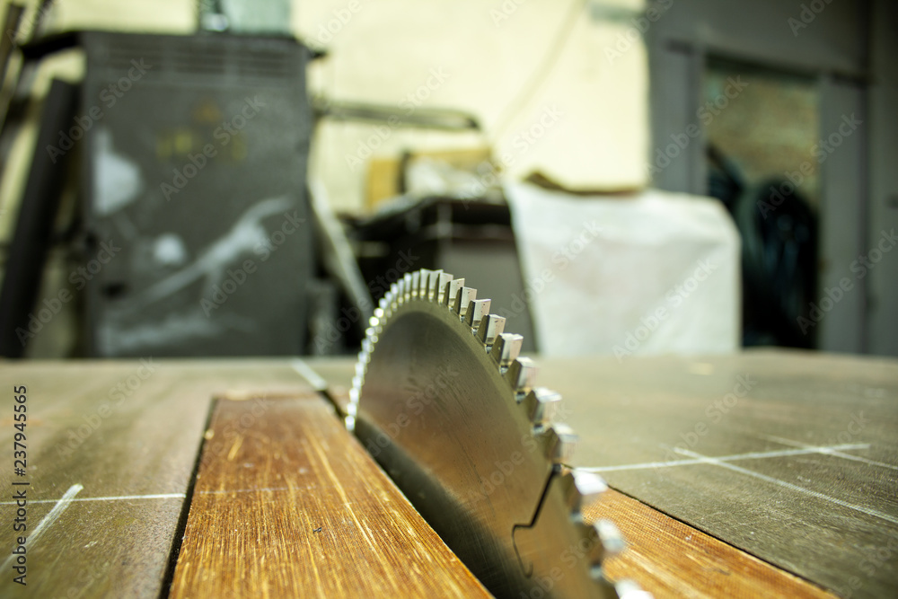 ends of points of disk saw on a circulation equipment.. Stock Photo ...