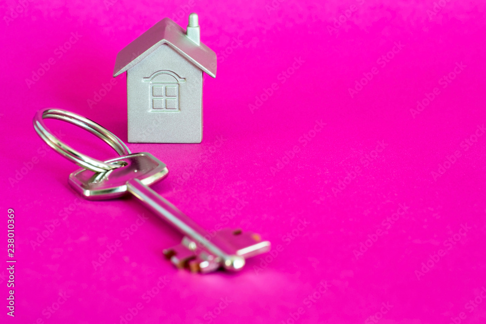 Metal key lock with imitation of the house in the form of a metal ...