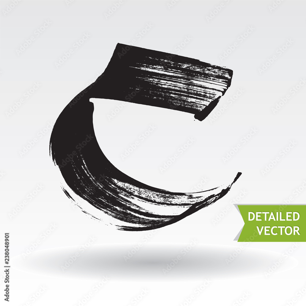 Calligraphy hand lettering alphabet. Highly detailed vector font Stock ...