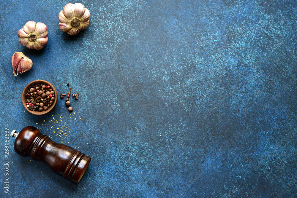 Culinary background with ingredients and props for cooking.Top view with copy space. Stock Photo ...