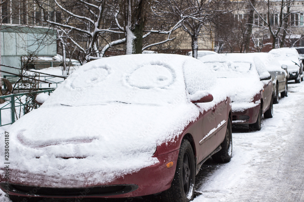 Funny Snow Car