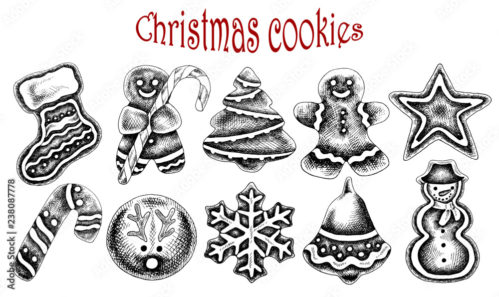 Christmas Cookie Drawing