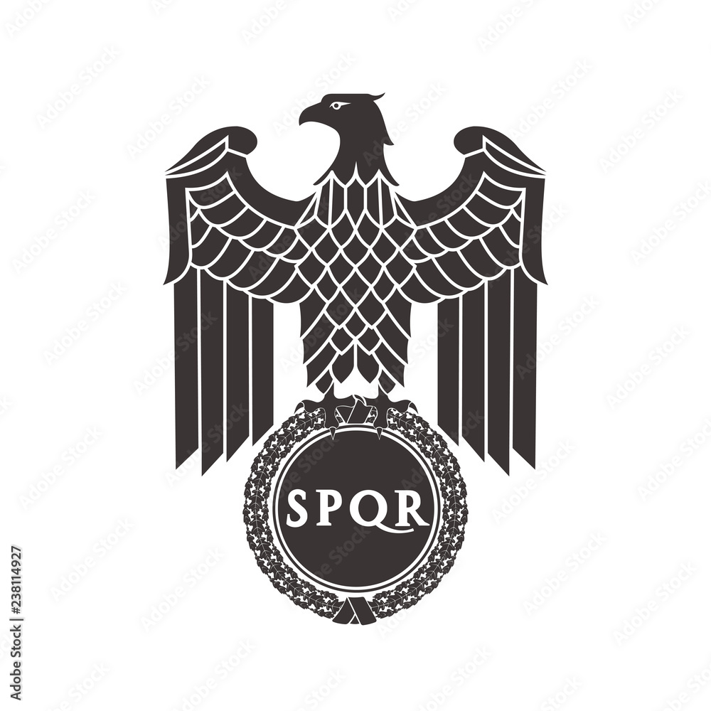 Logo of the Roman eagle. Stock Vector | Adobe Stock