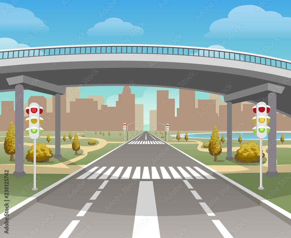 Intersection Road Clipart