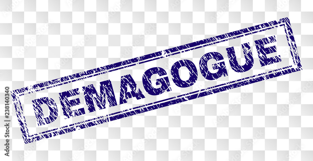 DEMAGOGUE stamp seal print with grunge style and double framed ...