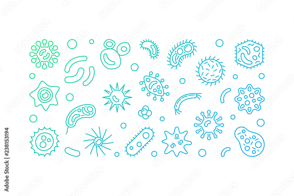 Pathogenicity bright line horizontal banner. Vector microbes and ... Pathogenicity bright line horizontal banner. Vector microbes and ...