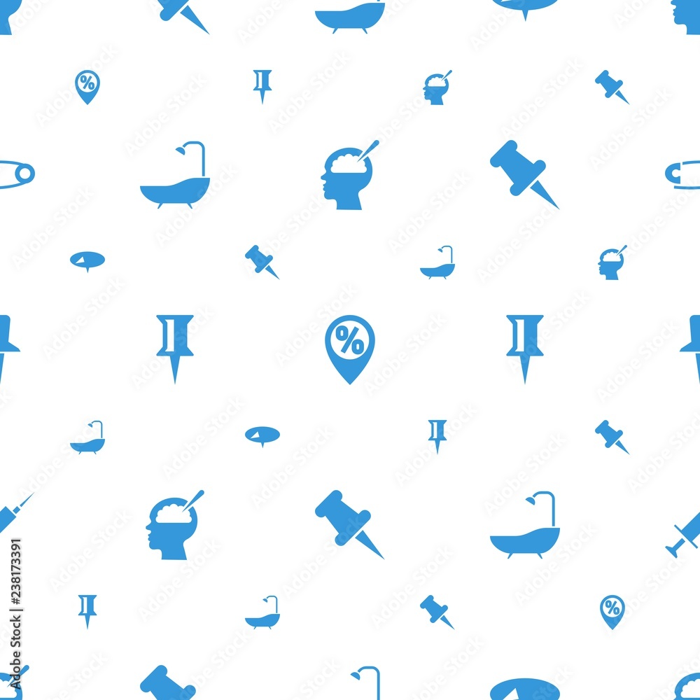 needle icons pattern seamless white background. Included editable ...