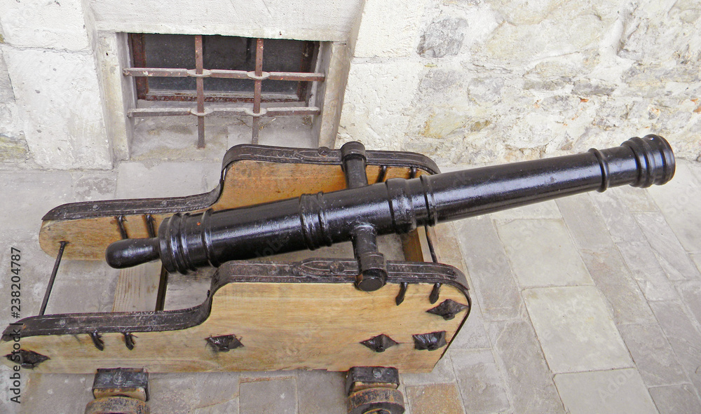 Medieval weapons, cannon for artillery Stock Photo | Adobe Stock