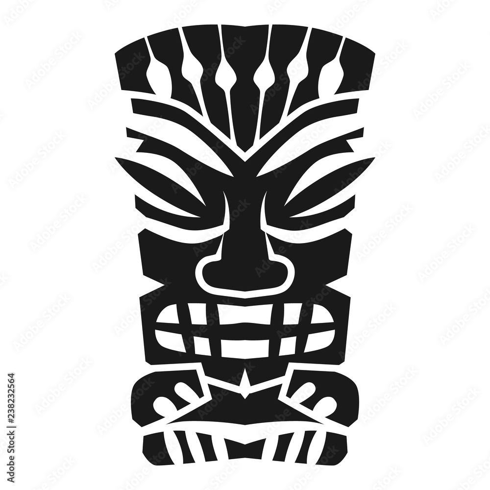 Mystery aztec idol icon. Simple illustration of mystery aztec idol ...