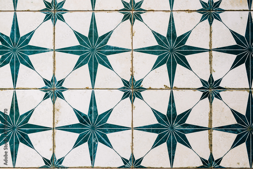 Green and White Star Pattern Tiled Background Stock Photo | Adobe Stock