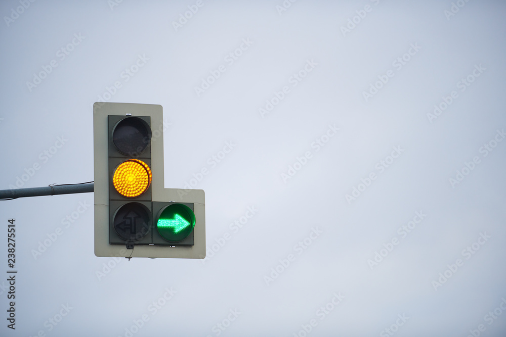 Green Arrow Traffic Light