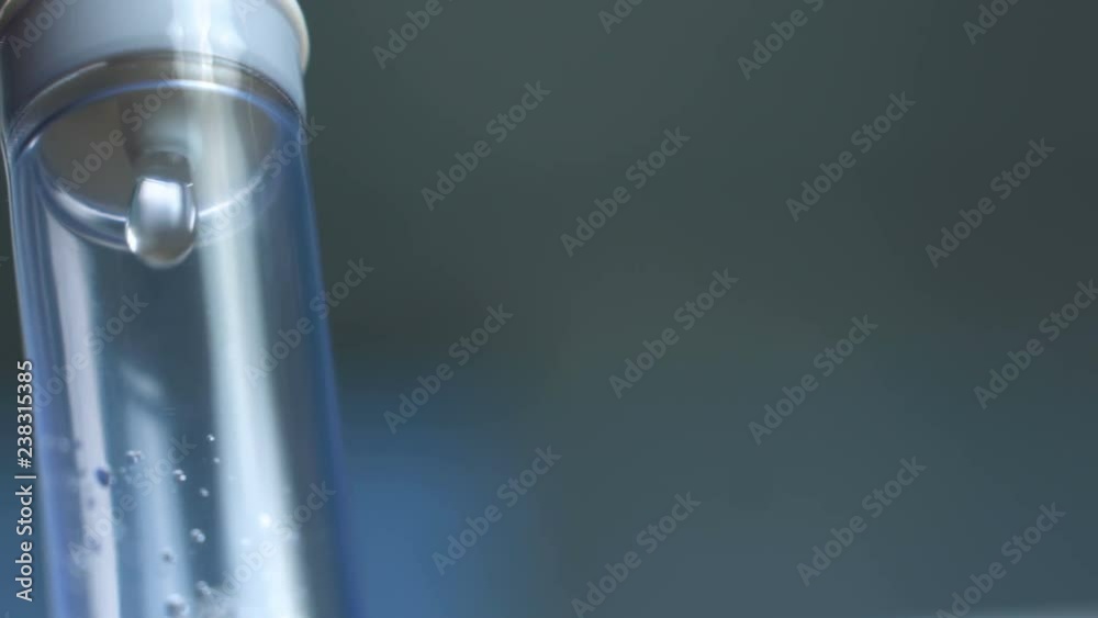 Infusion system drip chamber Stock Video | Adobe Stock